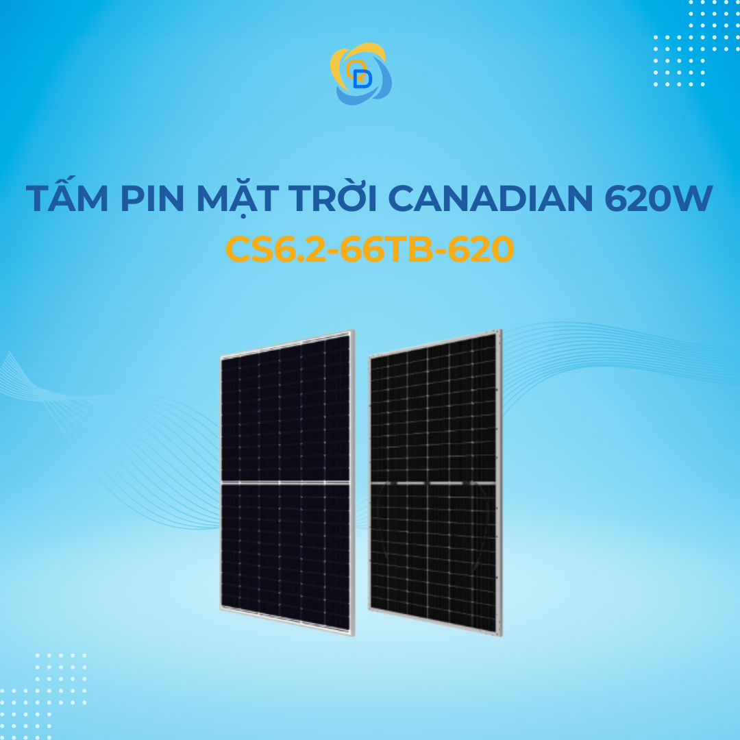 Tấm Pin Mặt Trời Canadian Solar 620W | CS6.2-66TB-620 - Điện năng lượng ...